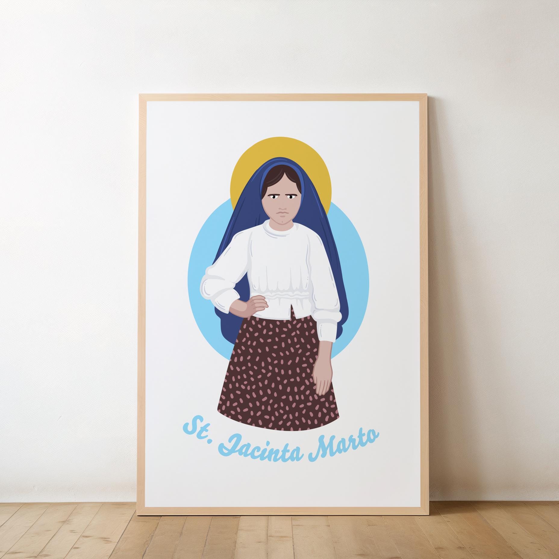 Digital Download St. Jacinta Marto of Fatima Original New Design! for ...