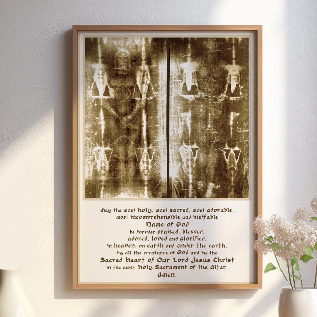 Shroud of Turin Holy Face Print, Golden Arrow Prayer (PDF Download) *no ...