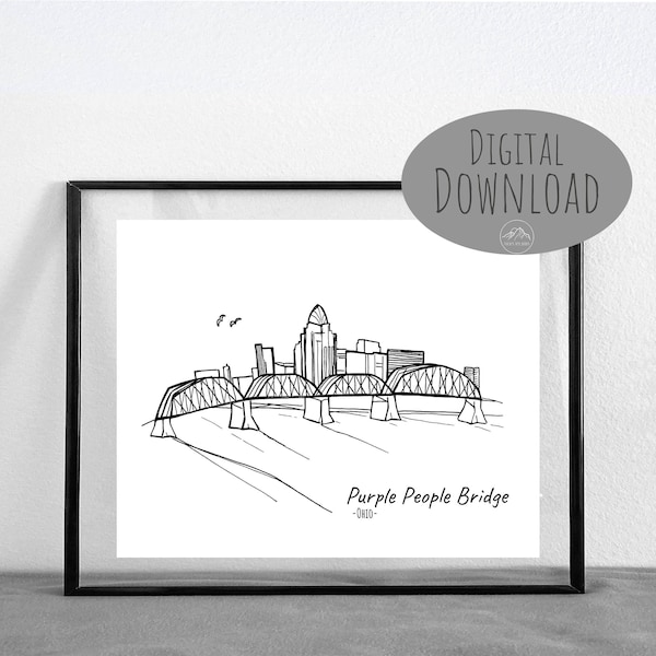 Cincinnati Ohio Wall Art - Etsy