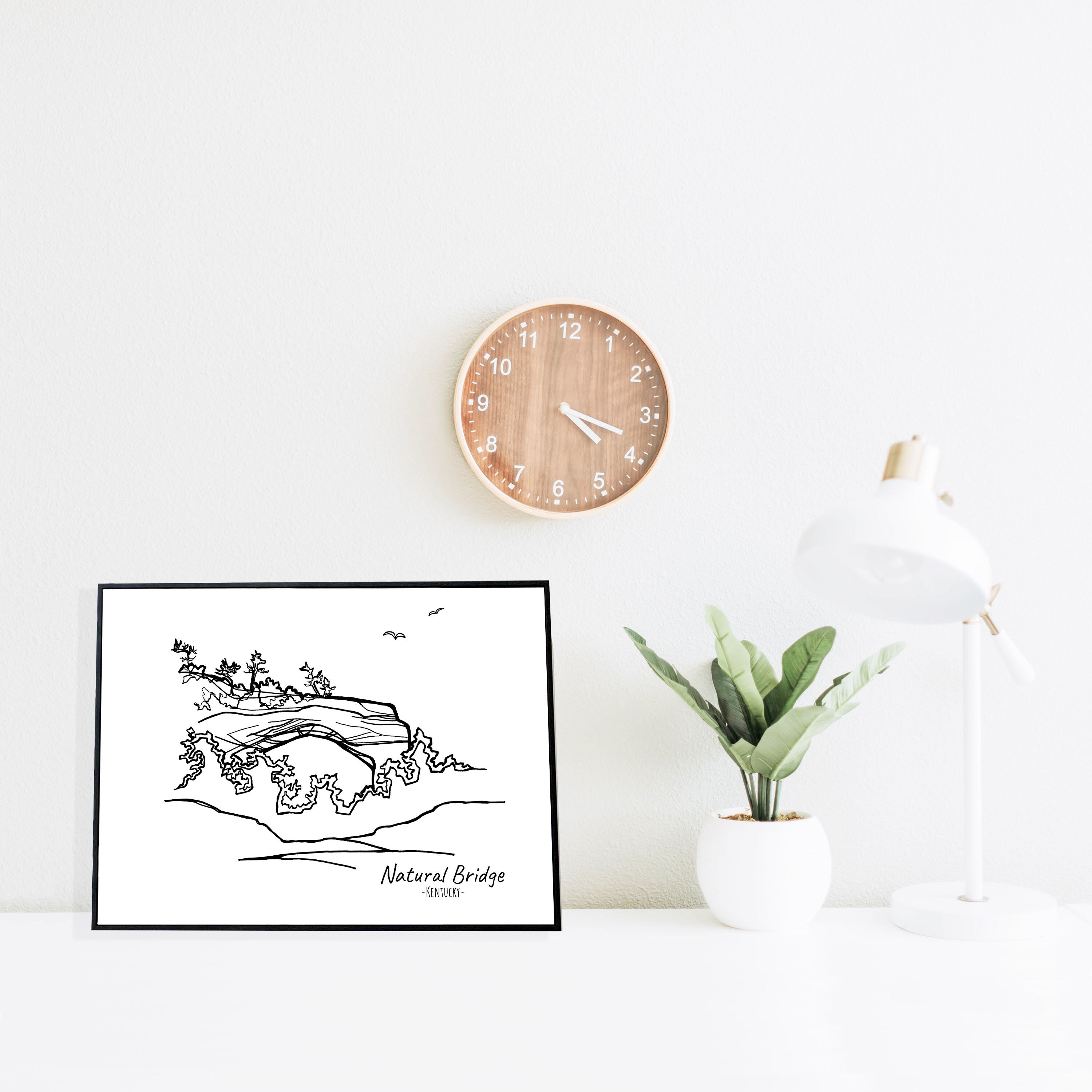 Natural Bridge, Kentucky Line Art DIGITAL DOWNLOAD Printable - Etsy