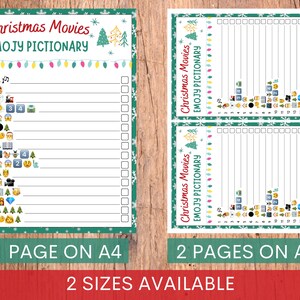 Christmas Emoji Pictionary | Printable Christmas Games | Christmas Day ...