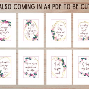 36 Printable Birth Affirmation Cards | Digital Download | Positive ...