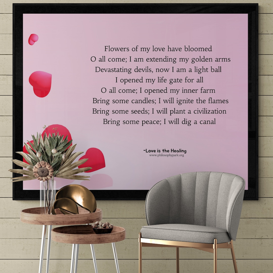 Love Poem Romantic Poem love Quote Love Poster Love Art Print Wall Art ...