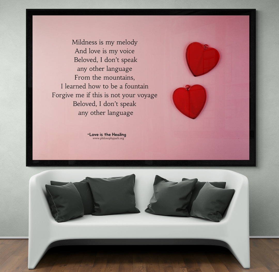 Love Poem Romantic Poem love Quote Love Poster Love Art Print Wall Art ...
