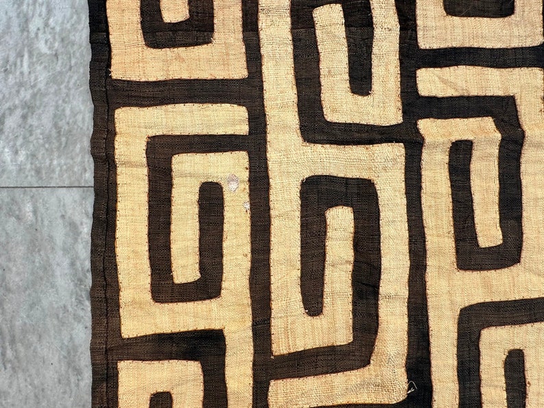 2x5 Feet,vintage African Kuba Showa Cloth,handmade Fabric Raffia ...
