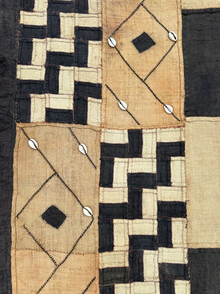 2x13 Feet,vintage African Kuba Showa Cloth,handmade Fabric Raffia ...