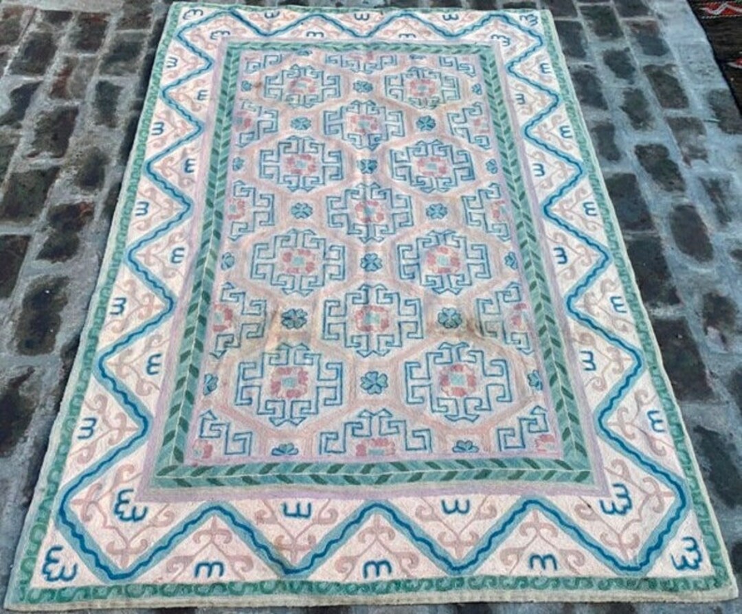 6x4 Feet, Vintage Aubusson,needlepoint Rug,hand Made Rug,area Rug ...