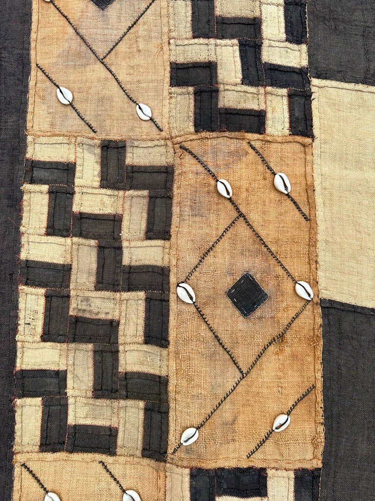 2x13 Feet,vintage African Kuba Showa Cloth,handmade Fabric Raffia ...