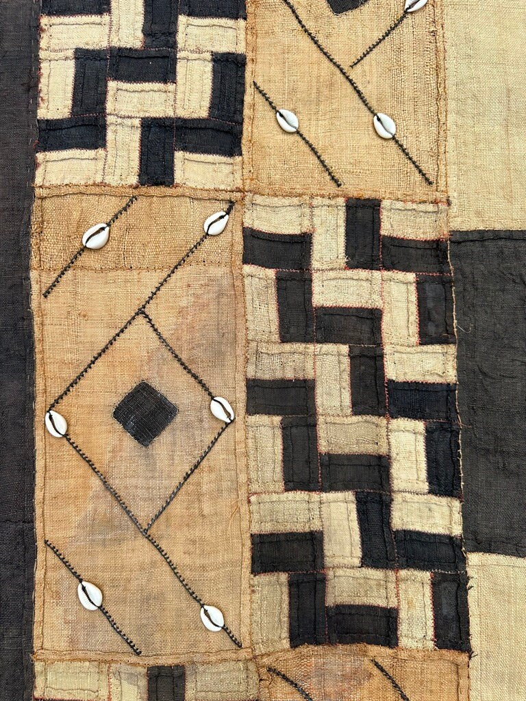 2x13 Feet,vintage African Kuba Showa Cloth,handmade Fabric Raffia ...