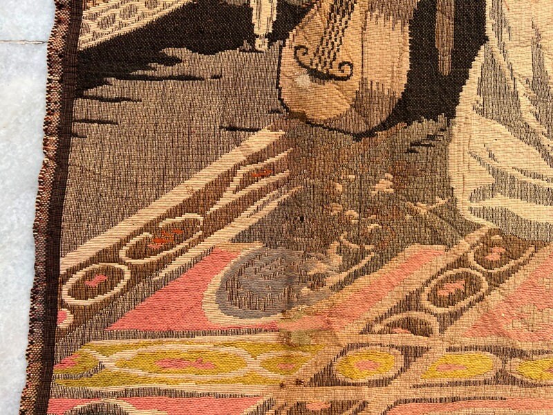 4x5 Ft,french Antique Tapestry,pictorial Tapestry,more Then 100 Year Old Tapestry,home Decor ...