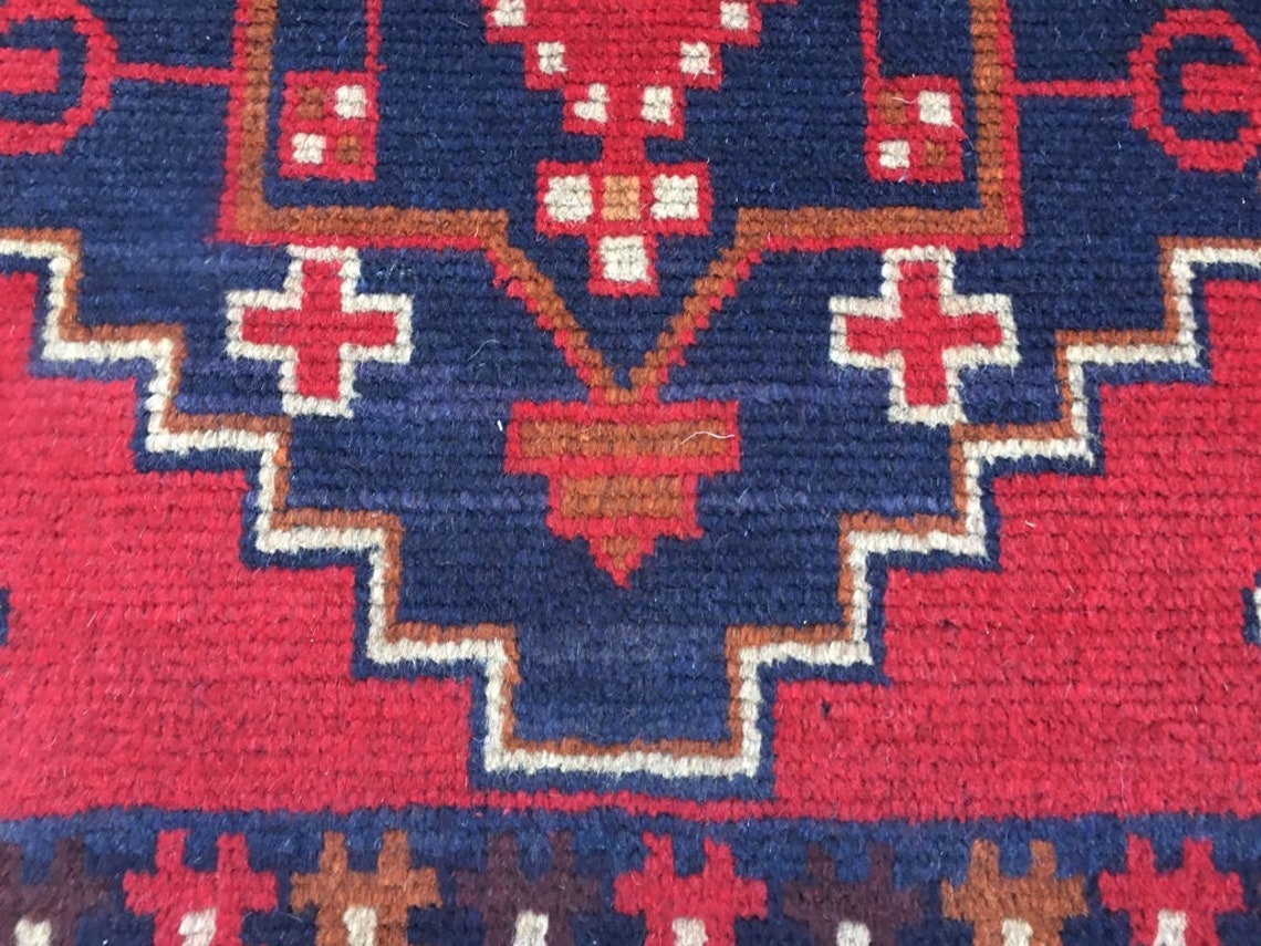 5x3 Feetvintage Afghan Rugturkish Rughand Knotted - Etsy