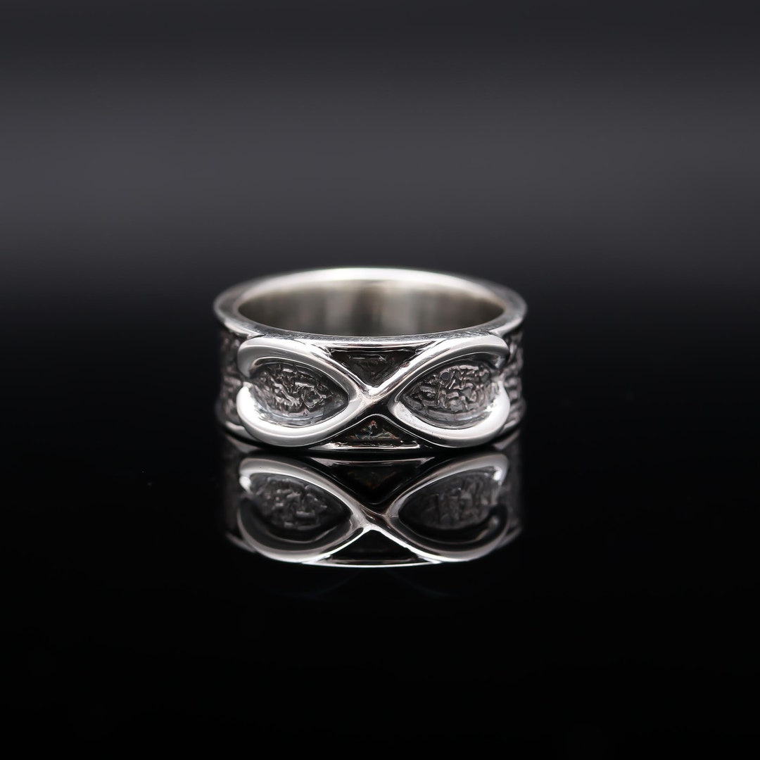 Eternal Dragon Time Ring, Sterling Silver Black Time Ring Different ...