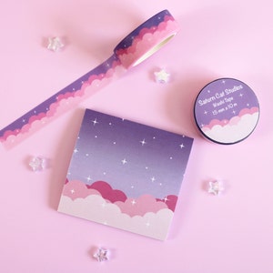 Clouds & Stars Sticky Notes, Cute Notepad, Cute Sticky Notes - Etsy