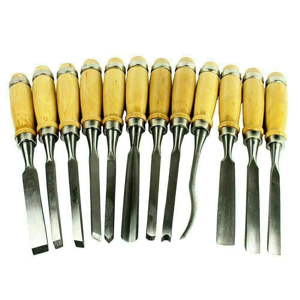 12 Piece Wood Carving Set! Handles Are Made With High-quality Polished ...