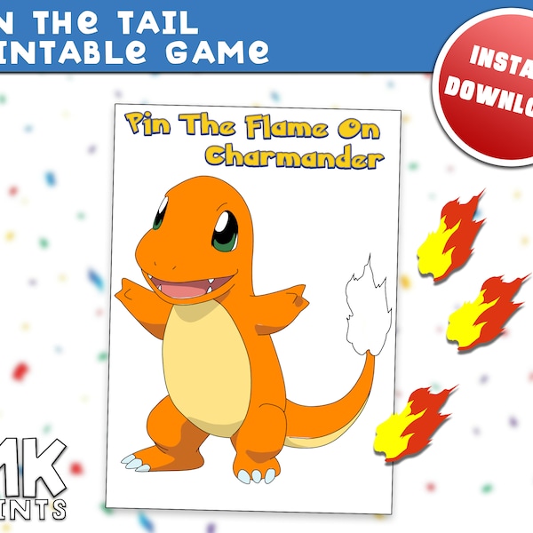 Pin the Tail Game - Etsy