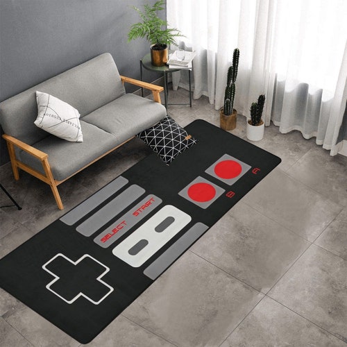 Gamer Room Decor Area Rug Video Game Controller Design Gamer - Etsy