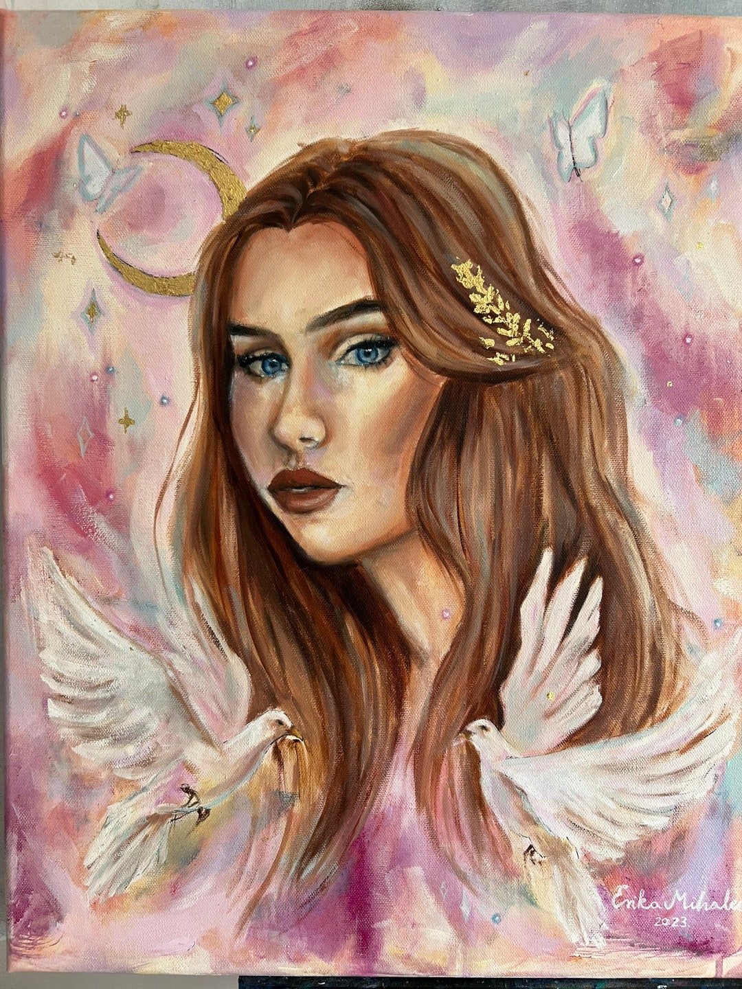 Aphrodite Oil Painting on Canvas Greek Goddess Greek Mythology - Etsy