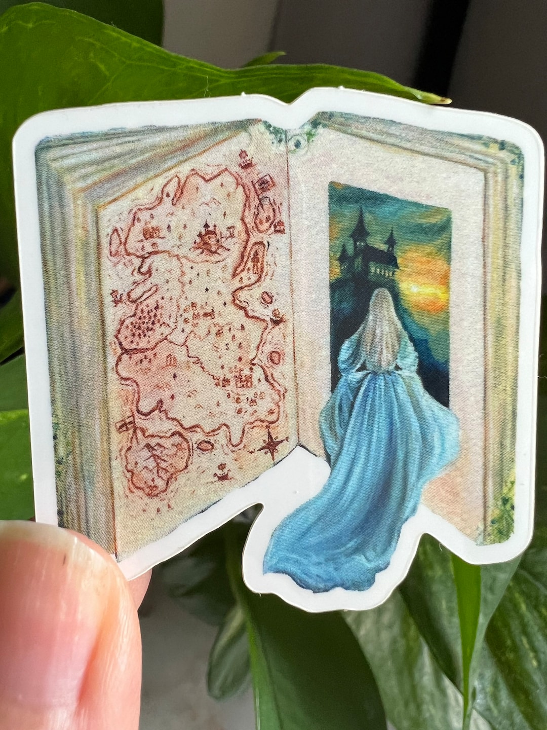 Mini Stickers Sunrise Fantasy Painting Sticker Bookish Artwork Booktok ...