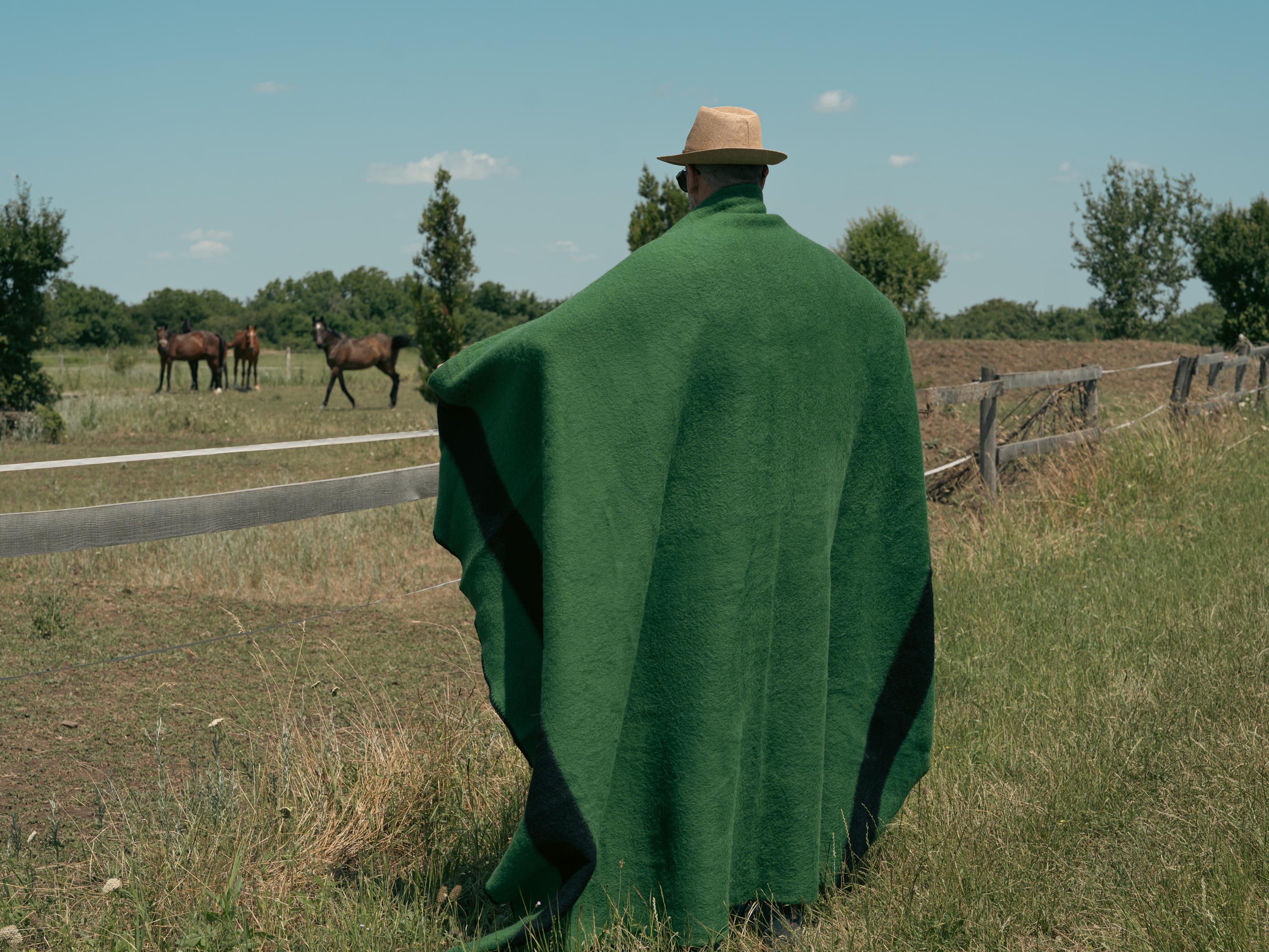 Green Winta Wool Stripe Blanket: American Trapper Style Throw - Etsy