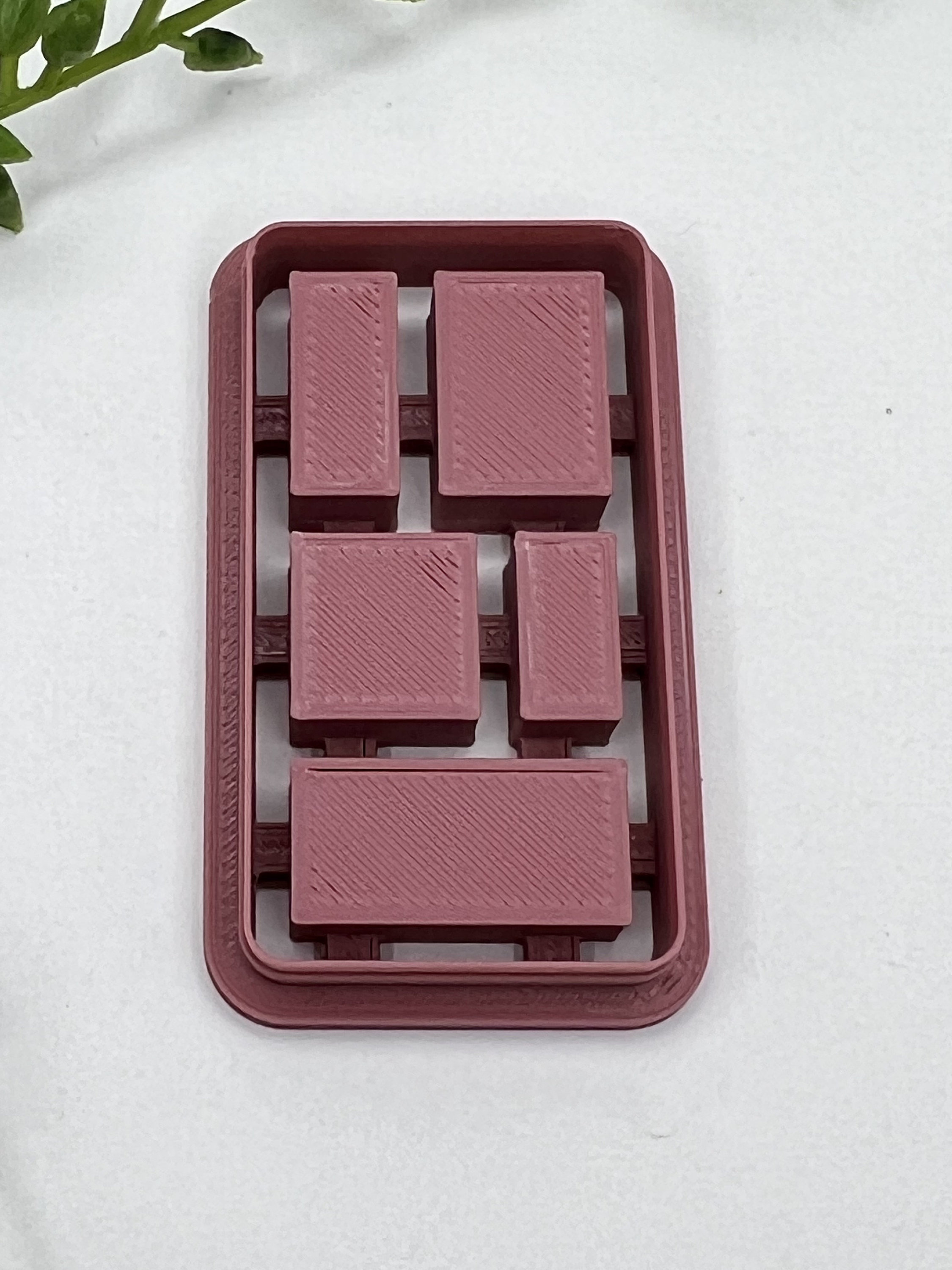 Rectangle Bookshelf Cutter 5 Sizes Embossed Clay Cutter - Etsy