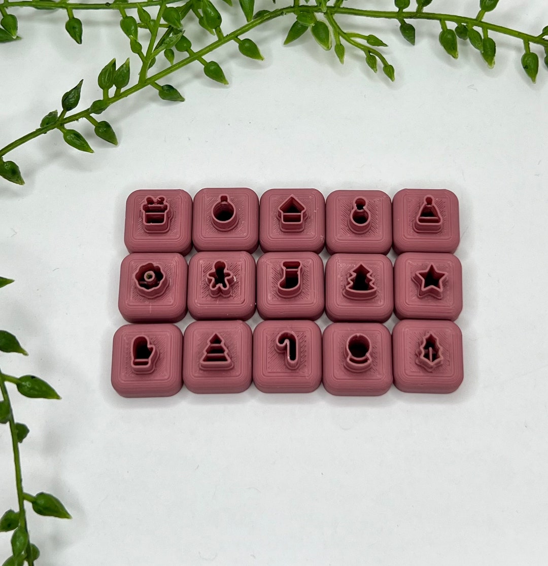 Micro Christmas Cutters | 4 Sizes | 15 Pieces | Polymer Clay Tools - Etsy