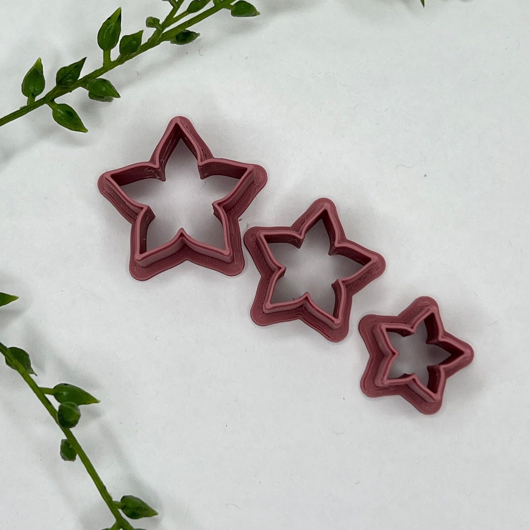 Poinsettia Clay Cutter Set | Holiday Polymer Clay Cutters |christmas ...