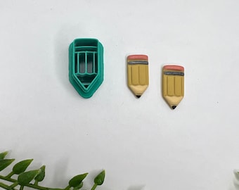 Chubby Embossed Number 2 Pencil Polymer Clay Cutter - Etsy