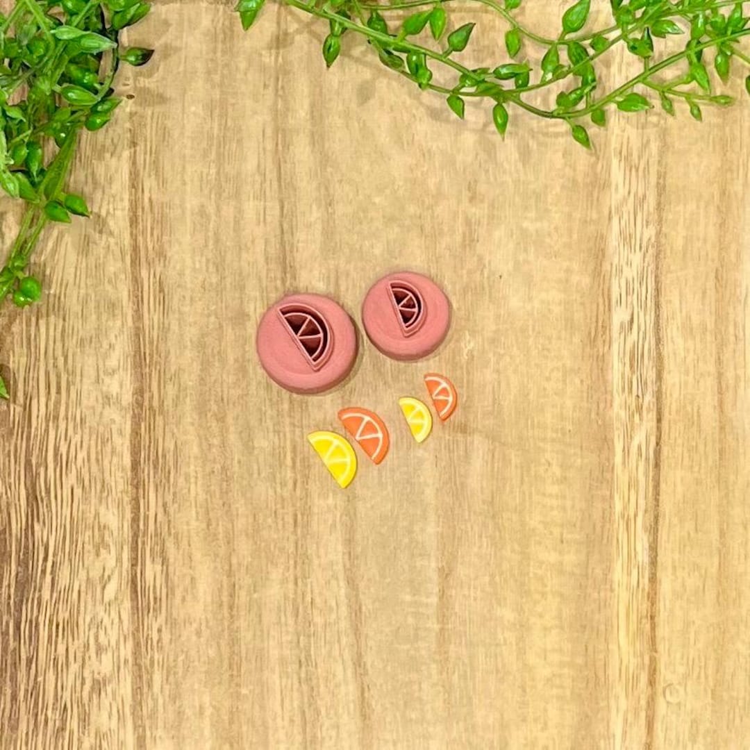 Lemon Slice Clay Cutter | Orange Slice Clay Cutter | Mini Cutters | 2 ...