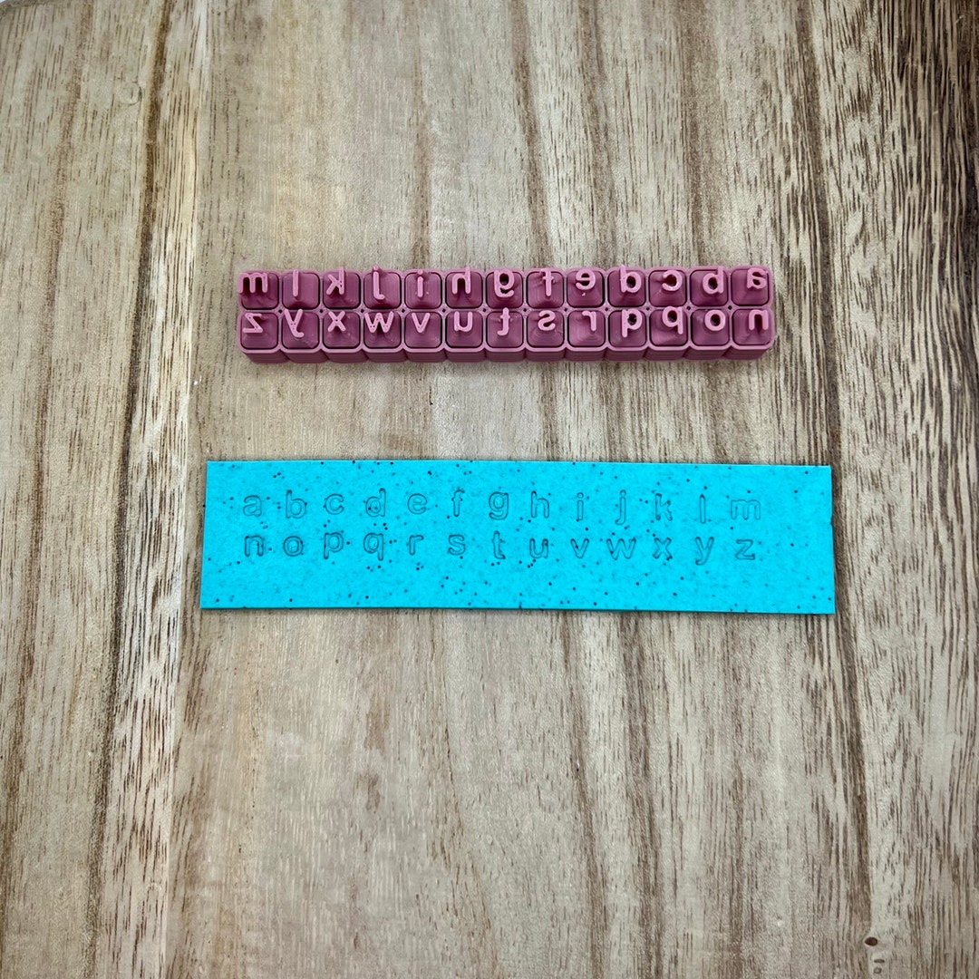 Lowercase Alphabet Clay Stamp Set | Stamp Set | Multiple Sizes ...