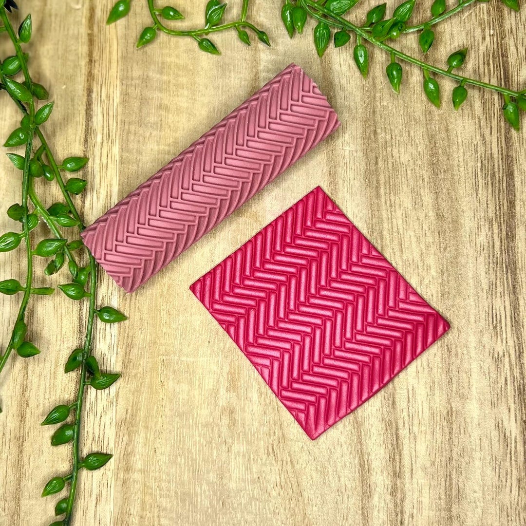 Herringbone Texture Roller | Polymer Clay Tool - Etsy