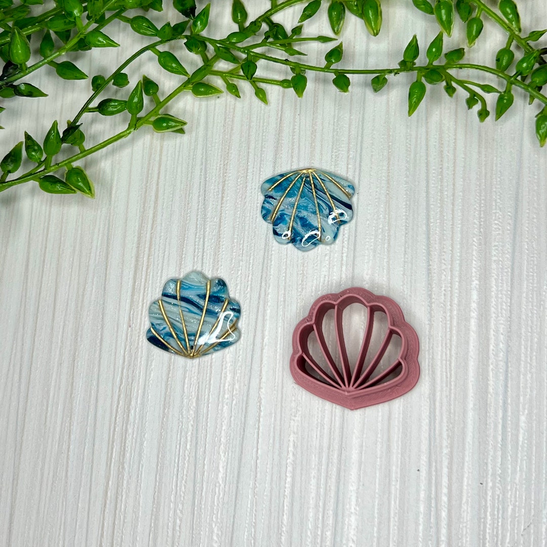 Sea Shell Clay Cutter | Multiple Sizes | Summer | Beach | Embossing ...