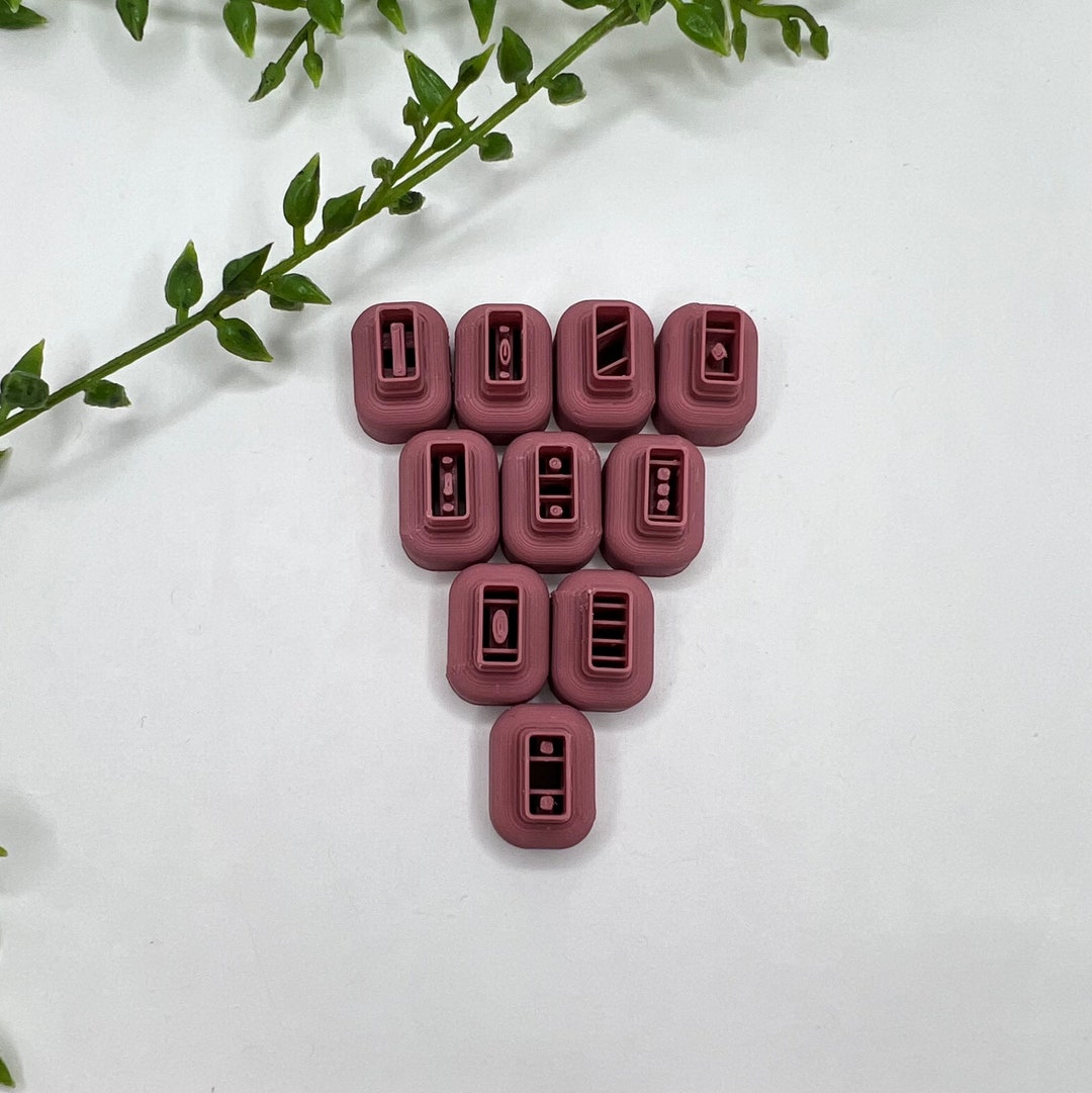 Micro Book Cutters | Full Set | Embossed Clay Cutter | 10 Piece Set ...