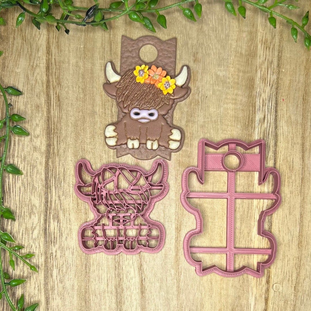 Highland Cow Stanley Tumbler Topper Cutter | 30oz | 40oz | H2.0 | Farm ...