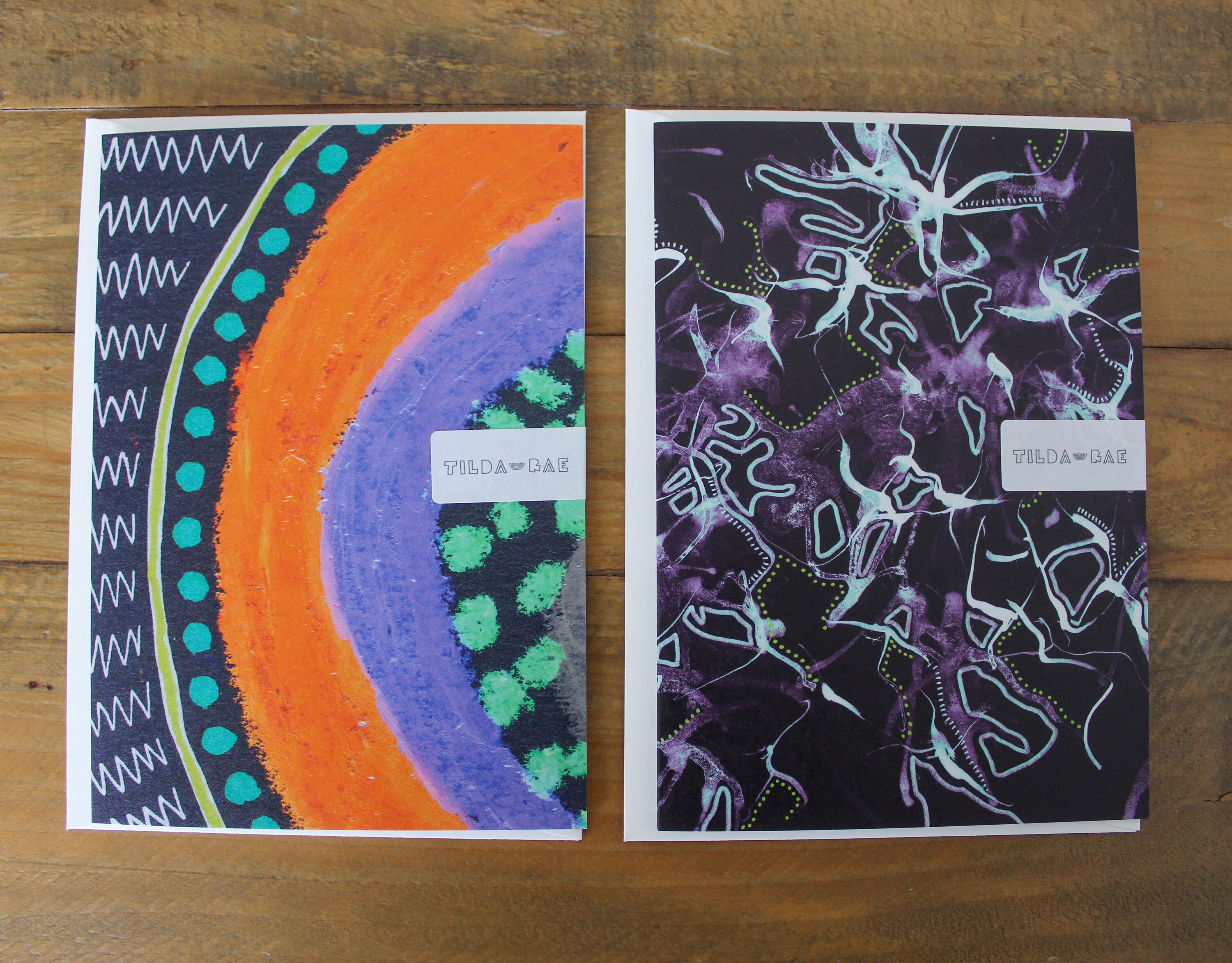 Abstract Greetings Cards, Original Artwork, A6 Cards, Nature Inspired ...