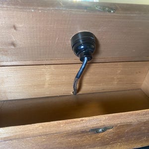 Antique Cigar Box Desk Lamp With Half Chrome LED Edison Bulb and in ...