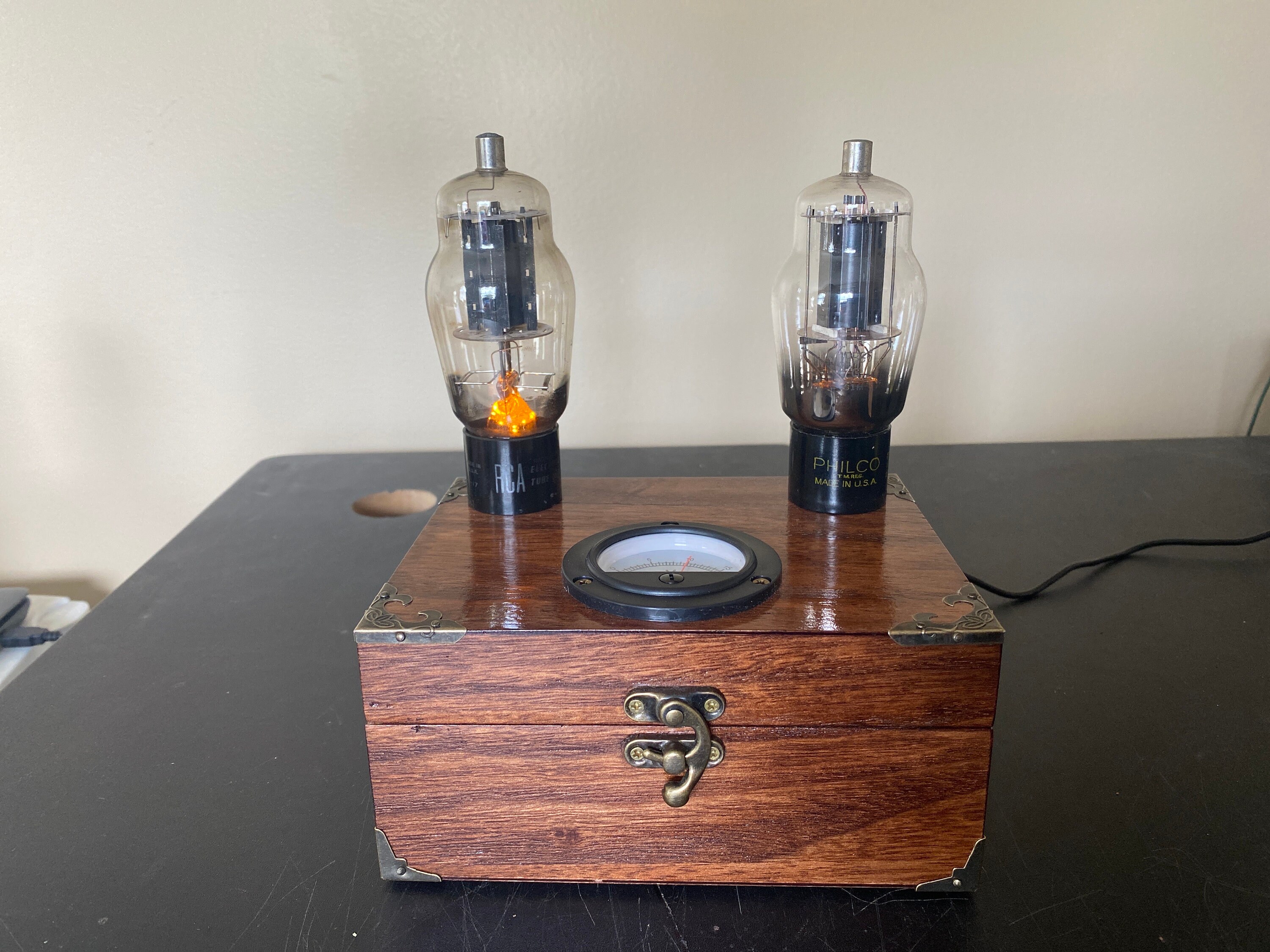 Steampunk Inspired Touch Control Accent Light With Vintage Vacuum Tubes ...