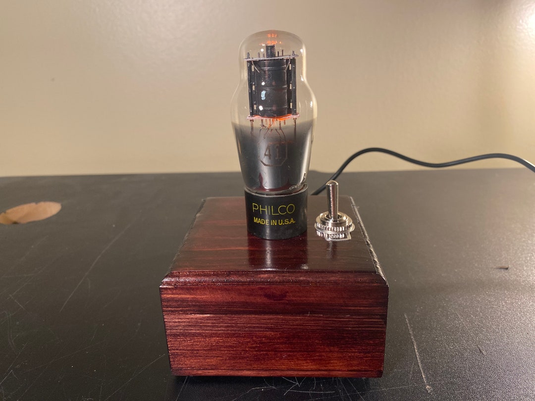 Philco Vacuum Tube Night Light / Accent Light With Mahogany Color Wood ...