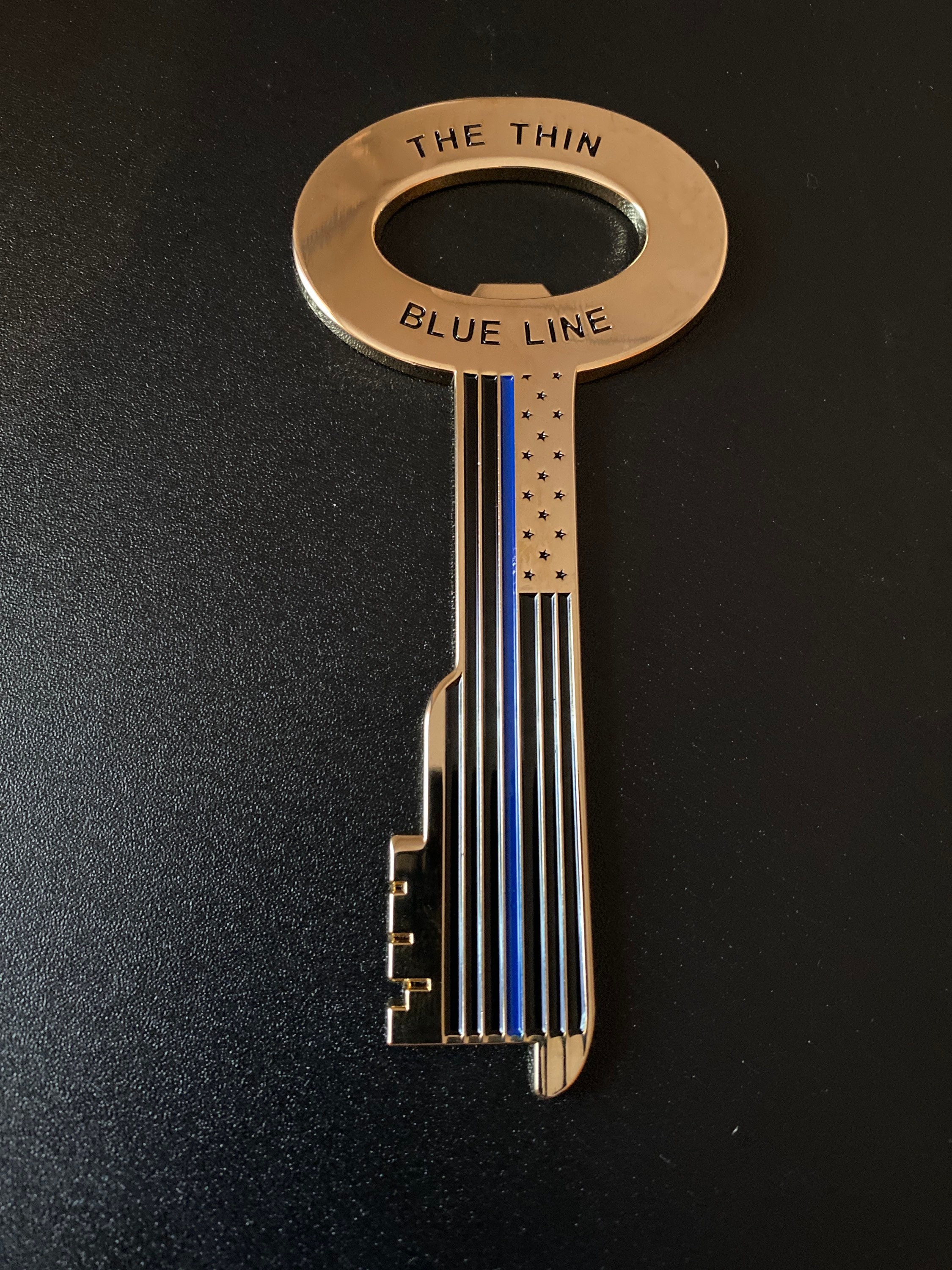Thin Blue Line Bottle Opener Key - Etsy