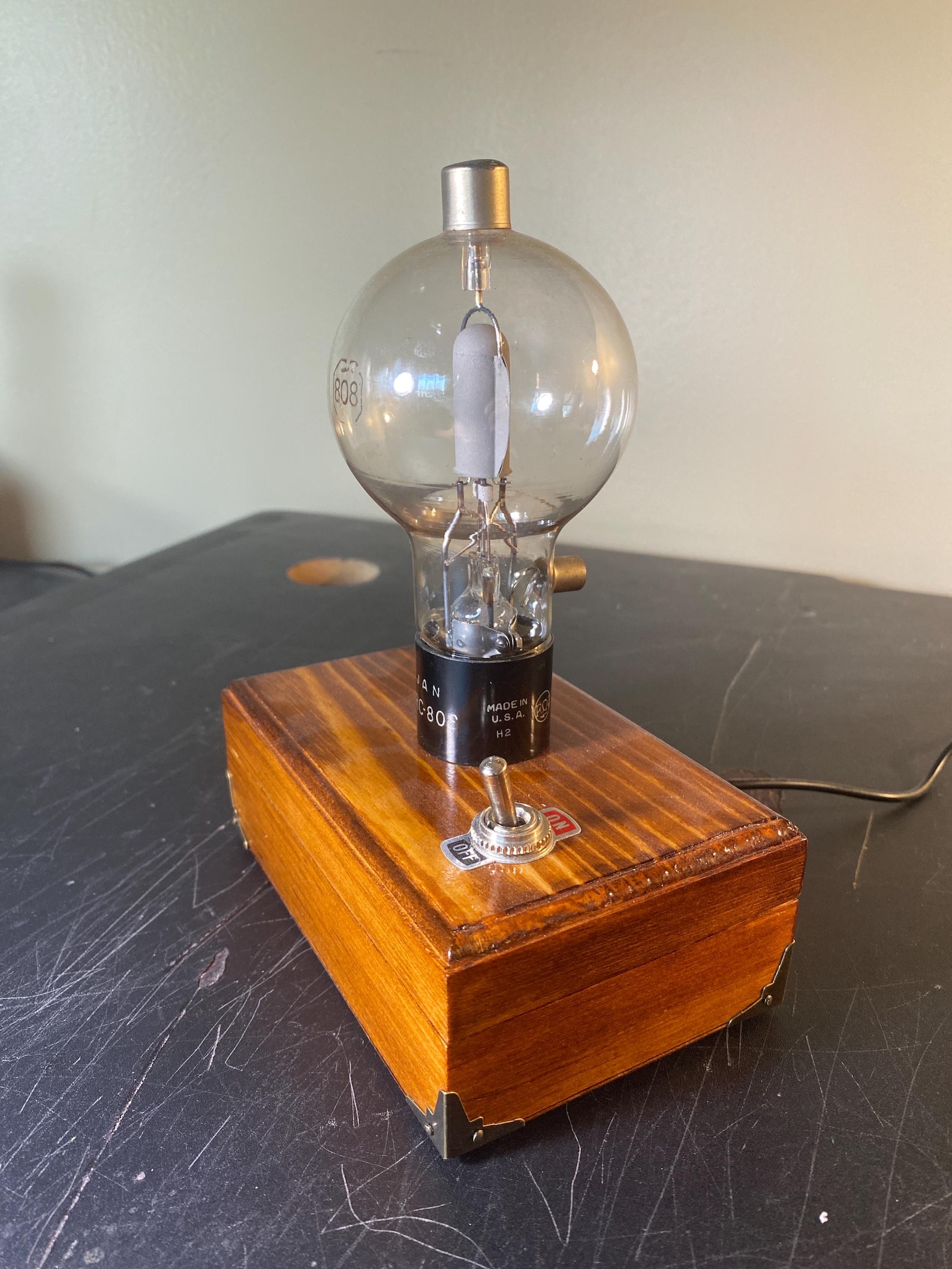 RCA Radiotron CRC-808 Oversized Vacuum Tube Night Light / Accent Light ...