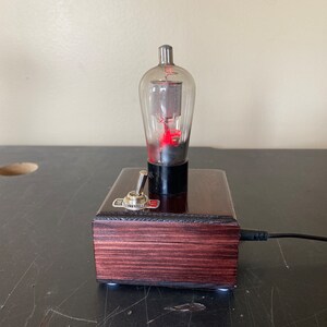 Deforest Vacuum Tube Night Light / Accent Light With Mahogany Color ...