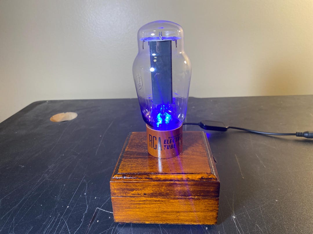 RCA Vacuum Tube Night Light / Accent Light With Medium Walnut Color ...