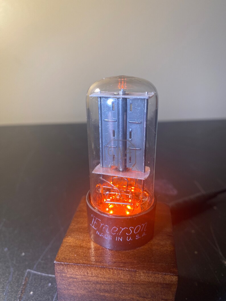 Mini Emerson Bakelite Base Vacuum Tube Nightlight With Orange Leds and ...