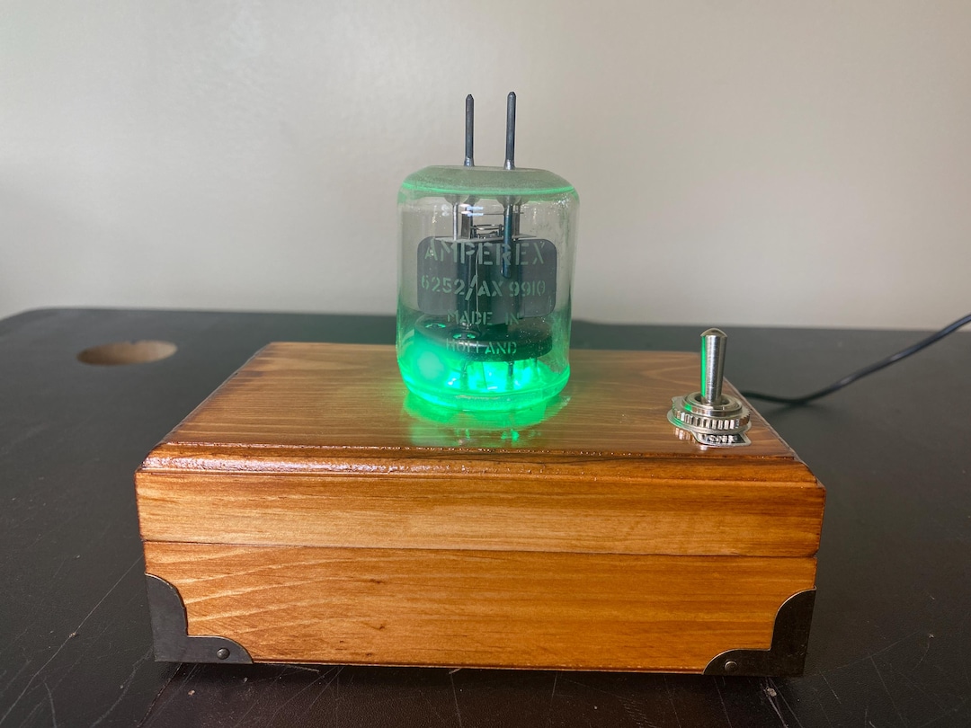 Amperex Industrial Vacuum Tube Night Light / Accent Light With Golden ...