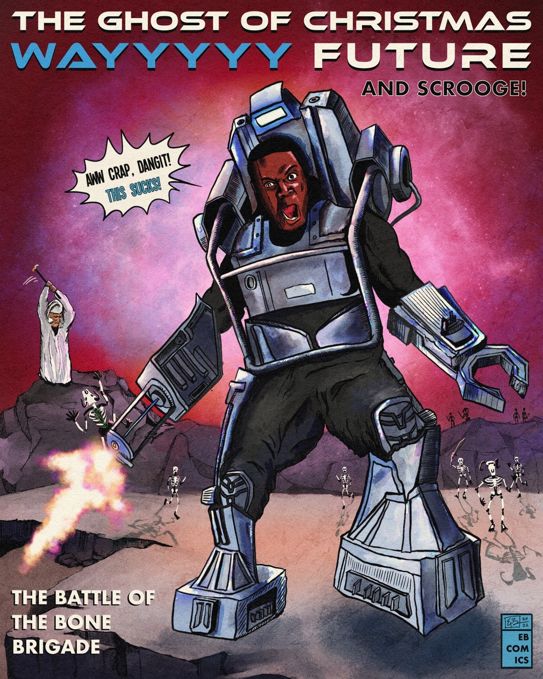 The Ghost of Christmas Way Future - Digital Art Print - I Think You ...