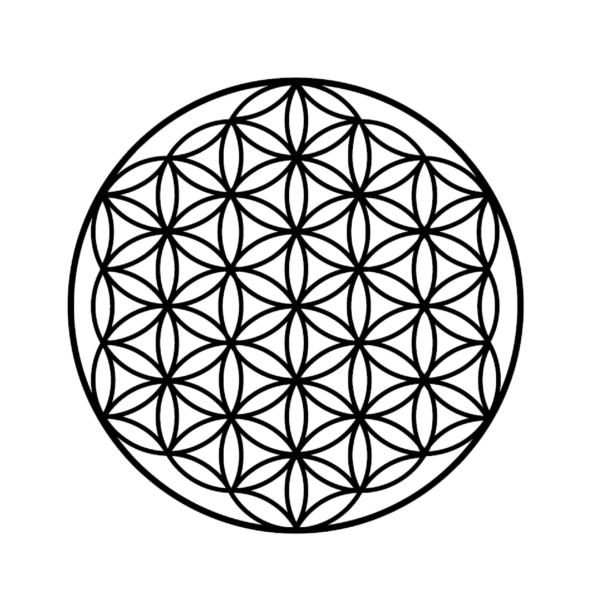 High Quality Printable the Flower of Life Symbol, Sacred Geometry Wall ...