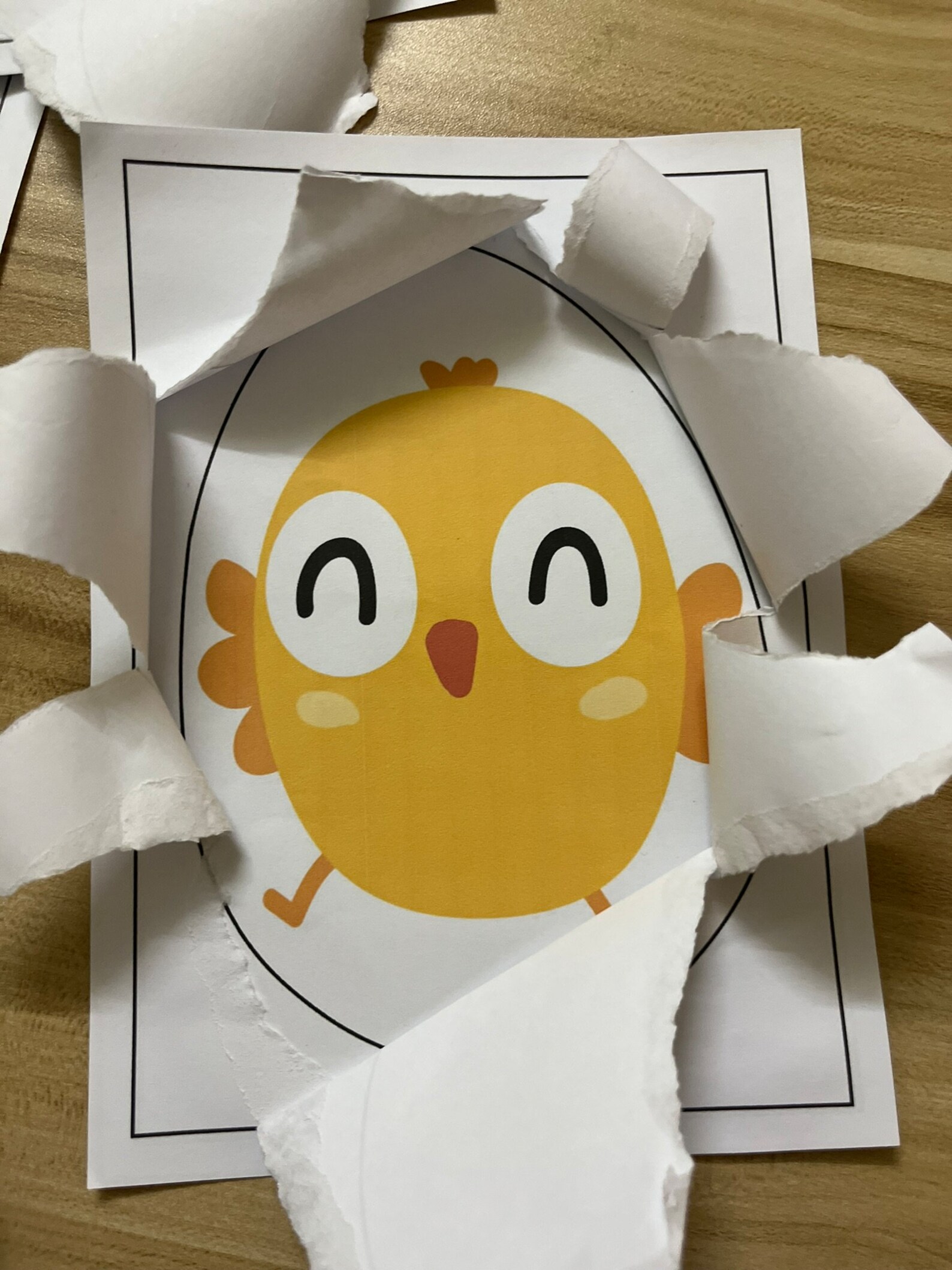 Tear the Paper Eggshells Surprise Egg Fine Motor Skills Homeschool ...