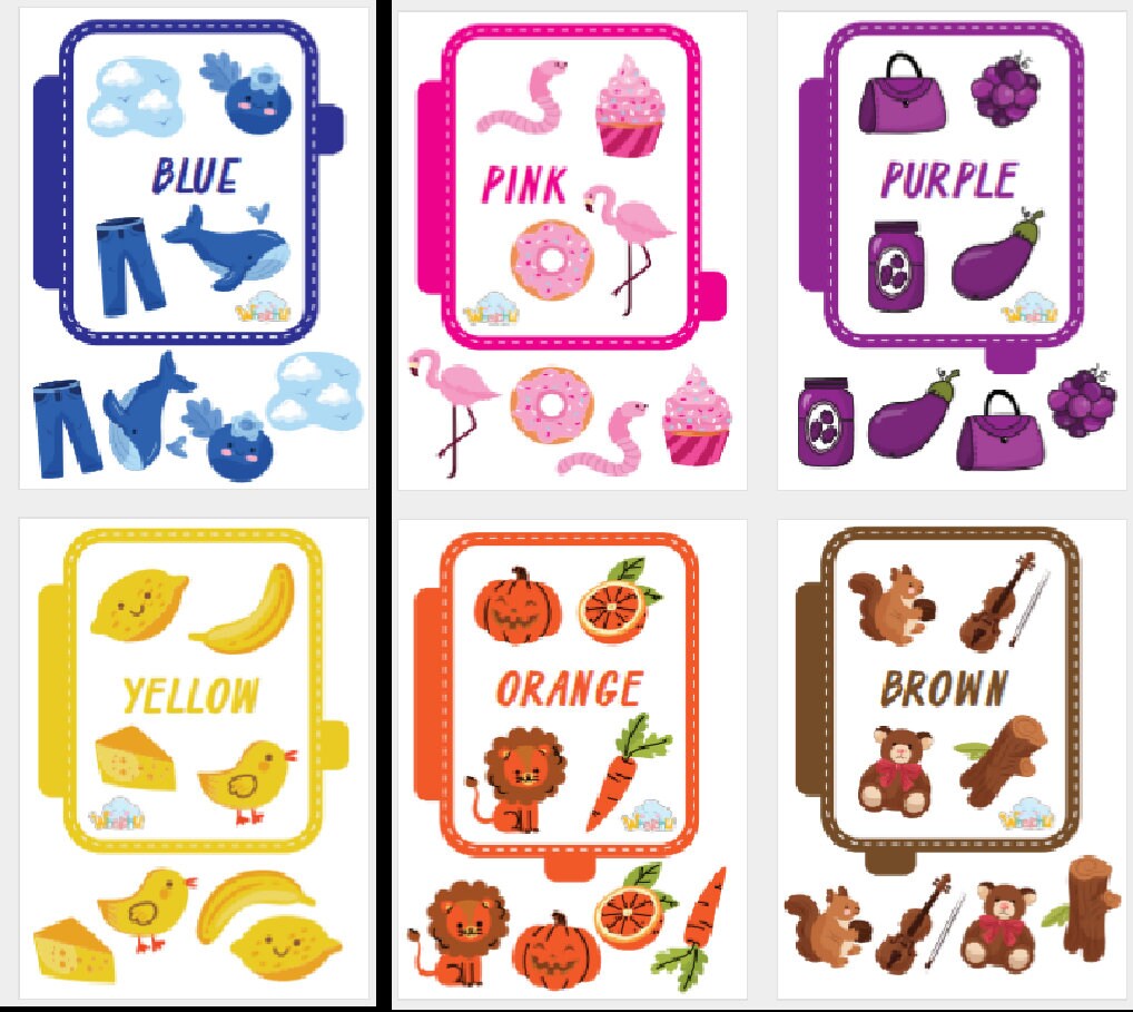 Color Matching Game Color Busy Book Color Sorting Game Learn Color ...