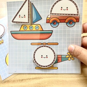 Shape Matching Activity Transportation Theme - Etsy