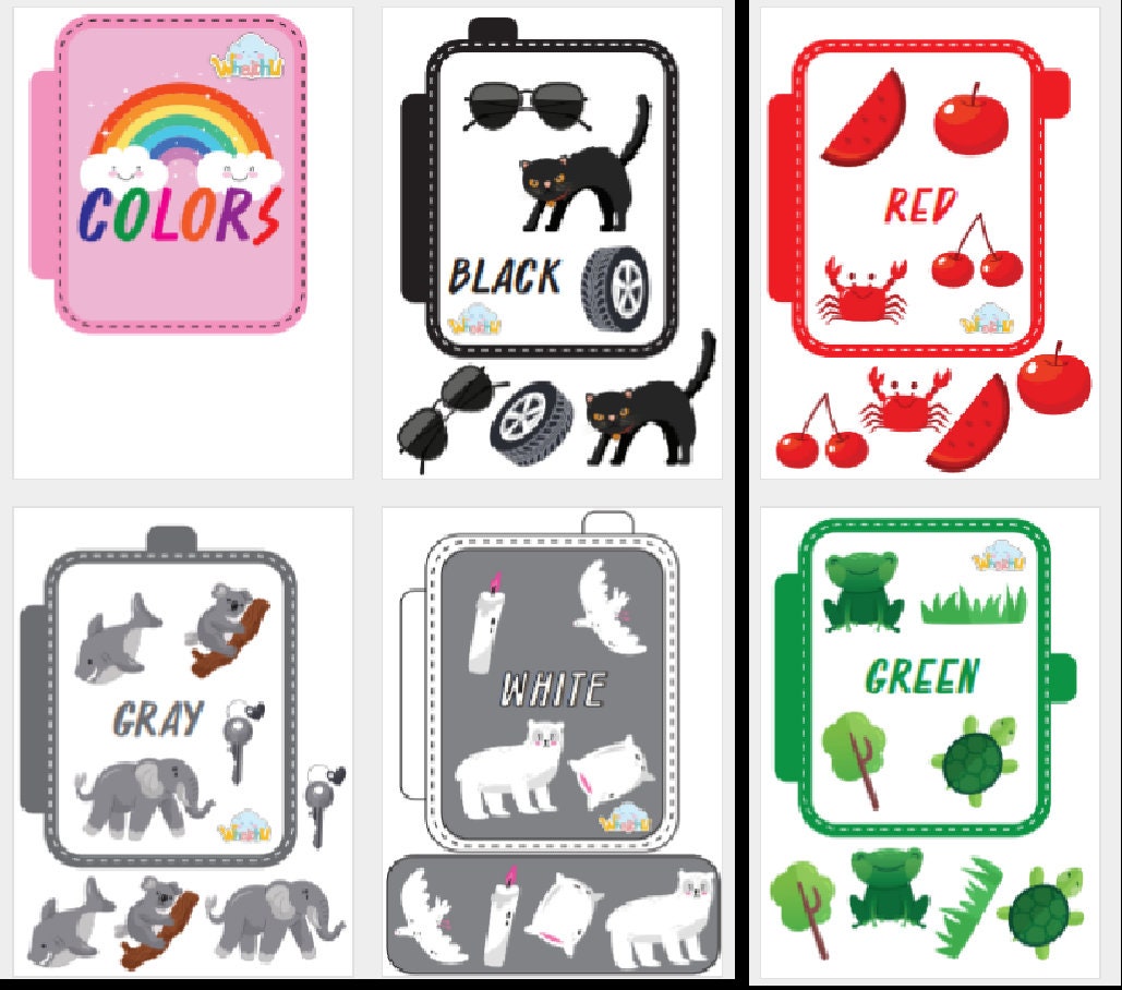 Color Matching Game Color Busy Book Color Sorting Game Learn Color ...