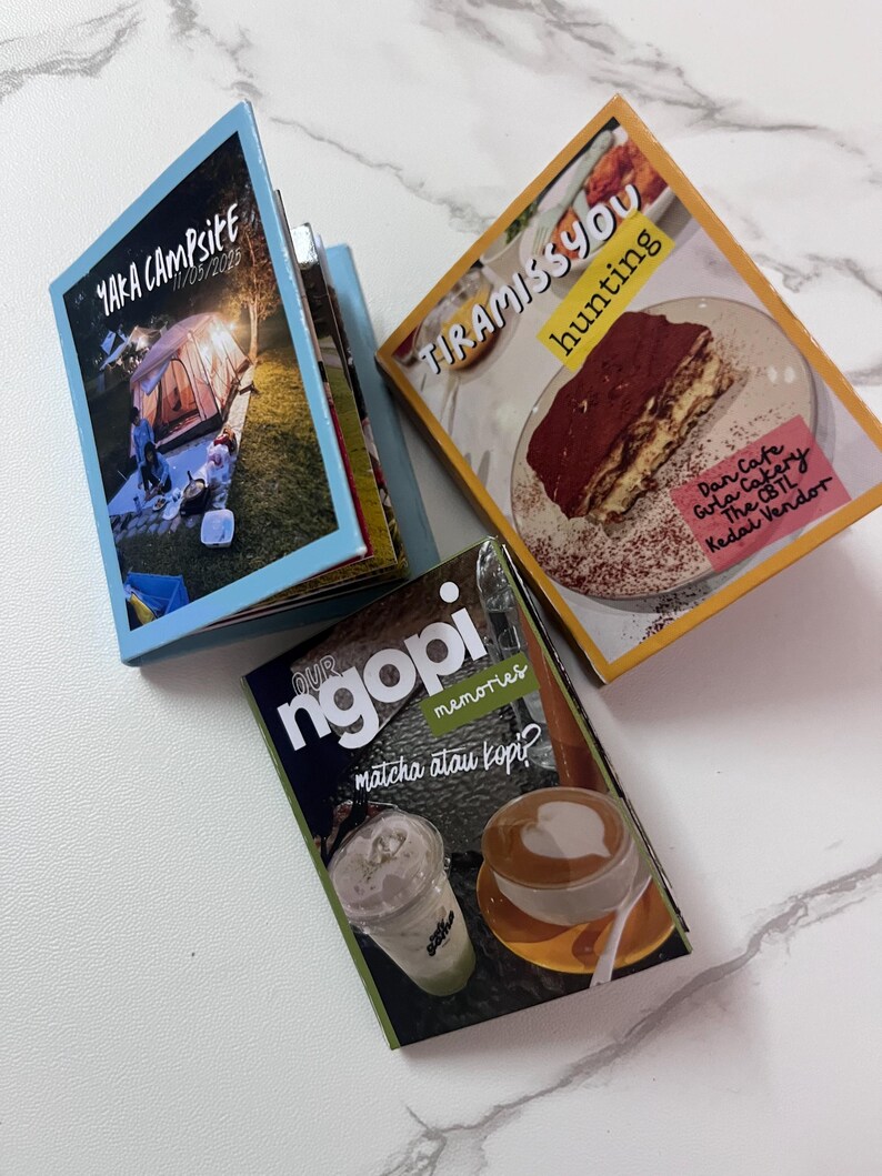 Tiny Photo Book Template Canva Link | Printable Mini Photo Book | DIY ...